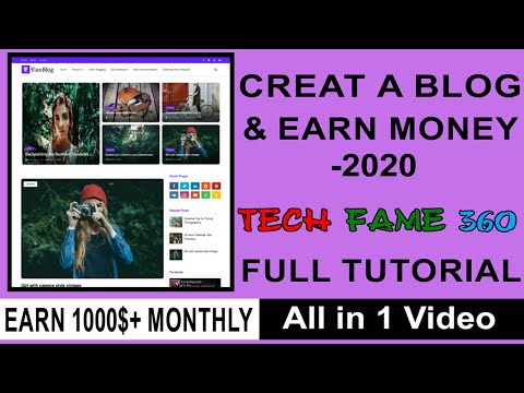 Create FREE BLOG & Earn Money Online | AtoZ Tutorial |  Blogging ? Blogger ? | 2020