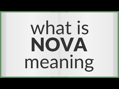 Nova | meaning of Nova