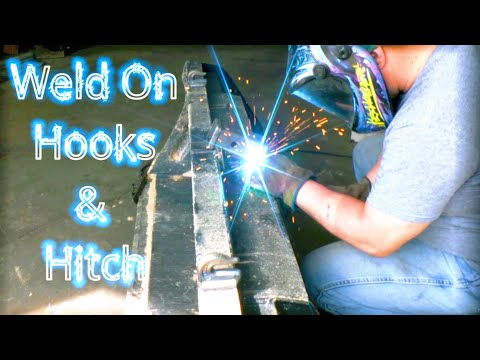 Transform Your Tractor Bucket: Adding Weld-On Hooks & Hitch!