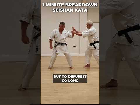 Seishan Kata: Tsurikomi defence and attack combination #shorts