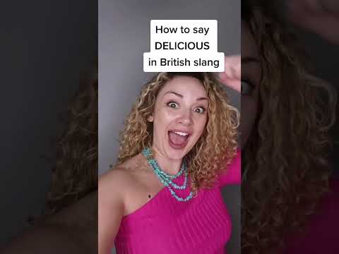 How to say DELICIOUS in British slang? #shorts