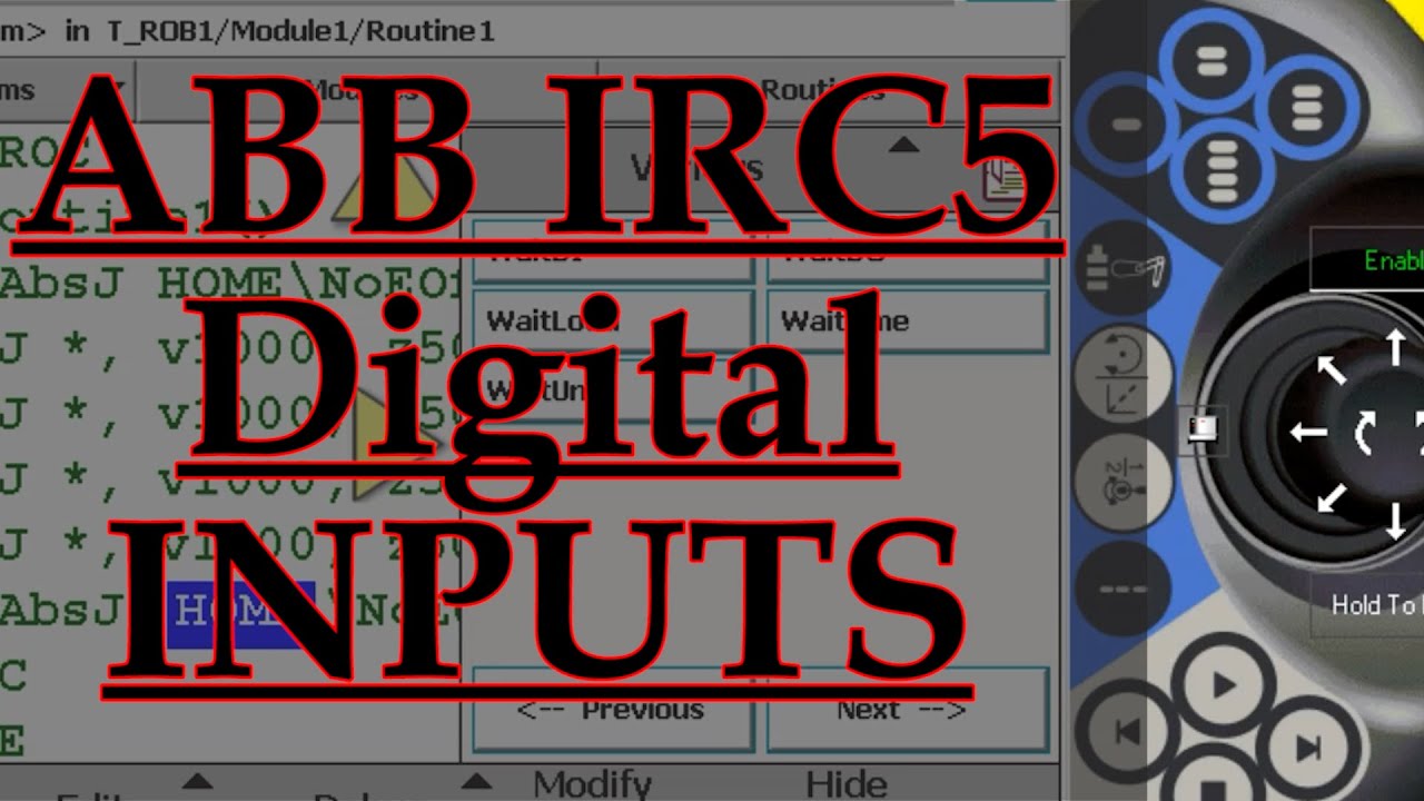 ABB IRC5 Programming - Logic - Digital Inputs