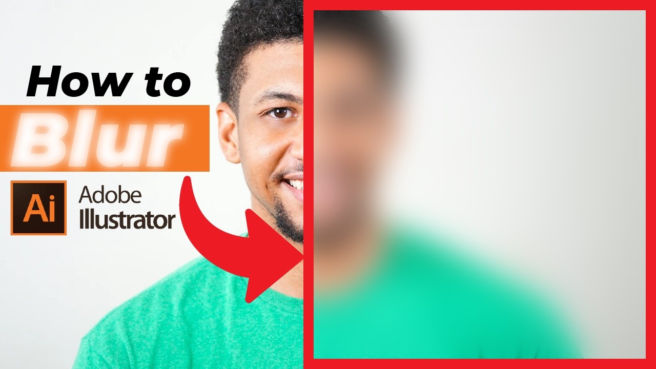 Blur Image and Text in Adobe Illustrator