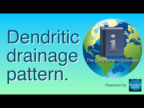 Dendritic drainage pattern. Powered by @GeographyHawks