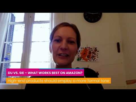 Formal vs. Informal Language? What Converts Best on Amazon.de?