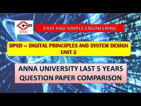 Digital Principle and System Design | Unit 2 | Important Questions | CS8351