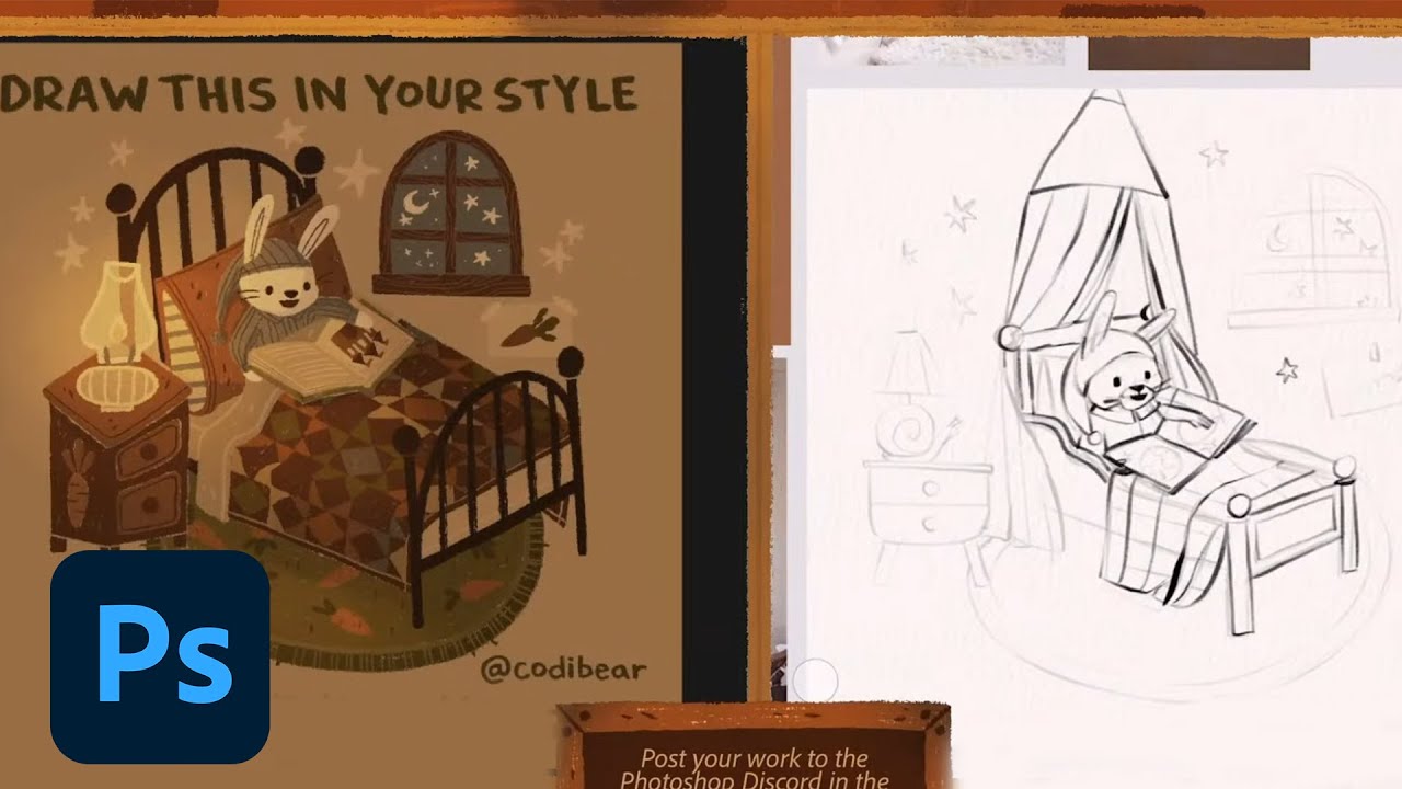 Draw This: “Bedtime Stories” with Codi Bear and Elena Comte - 1 of 2 | Adobe Creative Cloud