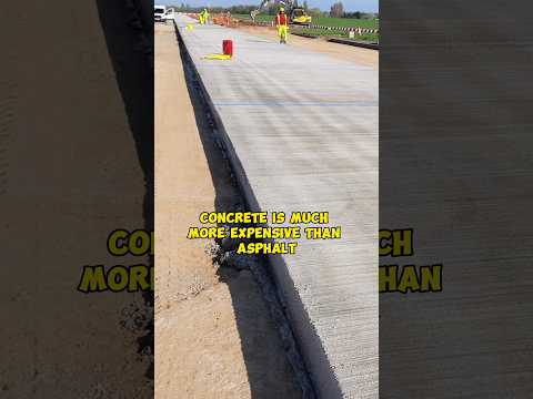 Why are concrete roads being built only in the USA? #shorts