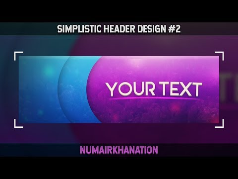 Simplistic Twitter Header Template (Free Download) | Photoshop Speedart #23