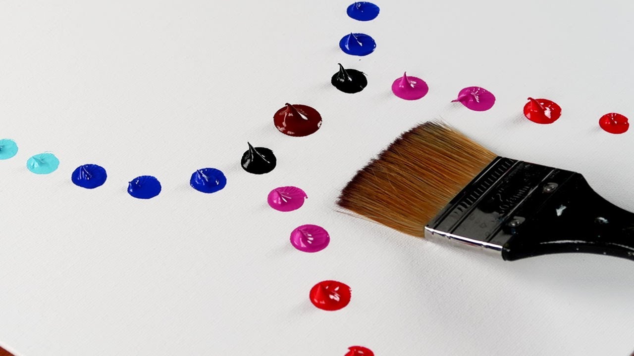 Relaxing Abstract / Easy for Beginners / Abstract Painting Demo 402