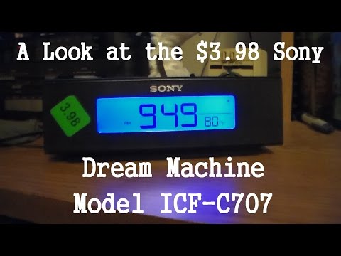 Eskie's Vlog 060715: A Sony ICF-C707 Clock Radio