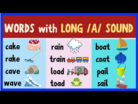 READING of WORDS with LONG / A / SOUND / Preschool & Primary / Learn to Read Fast / Phonics