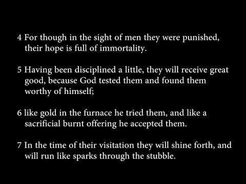 Wisdom of Solomon 3:1-9