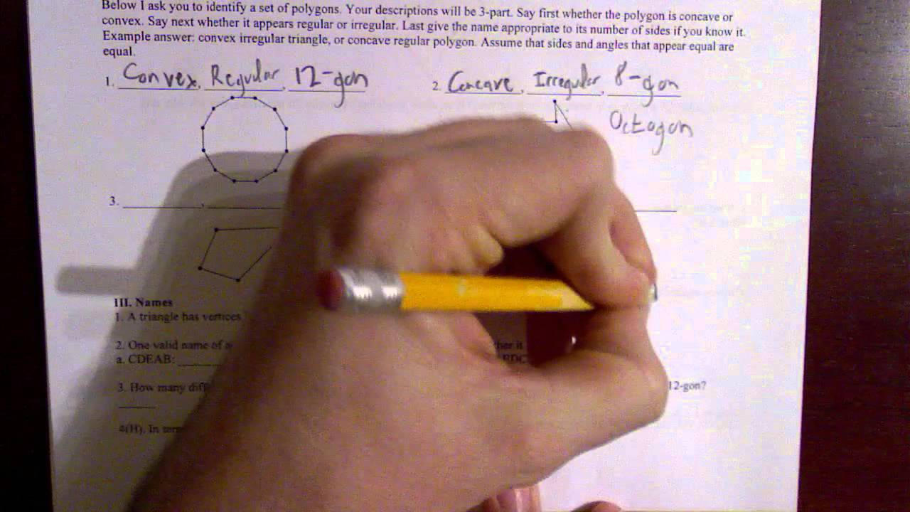 12/17 Polygon Worksheet