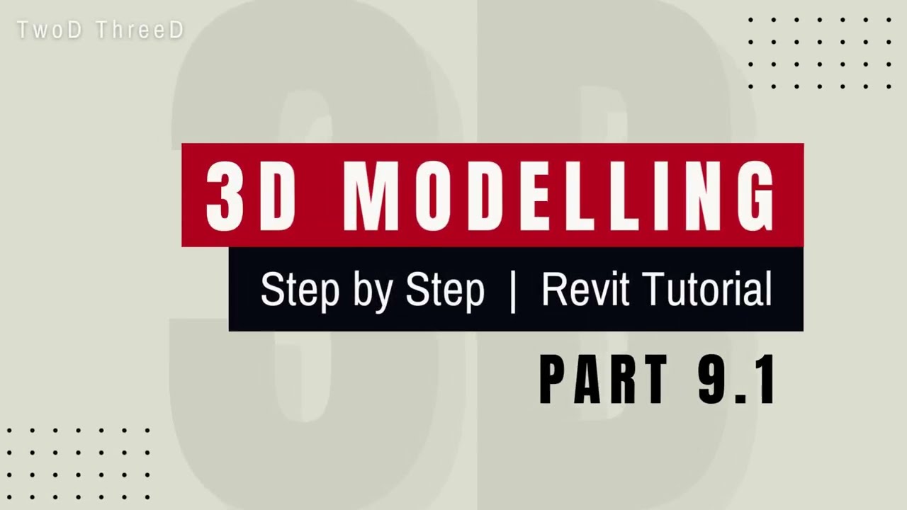 3D MODELLING | STEP BY STEP | REVIT TUTORIAL | PART 9.1 | ROOF