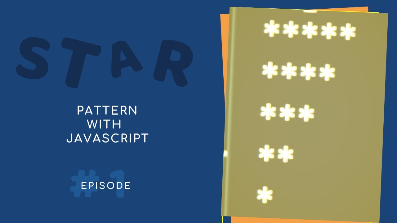 Right angle triangle start pattern with javascript