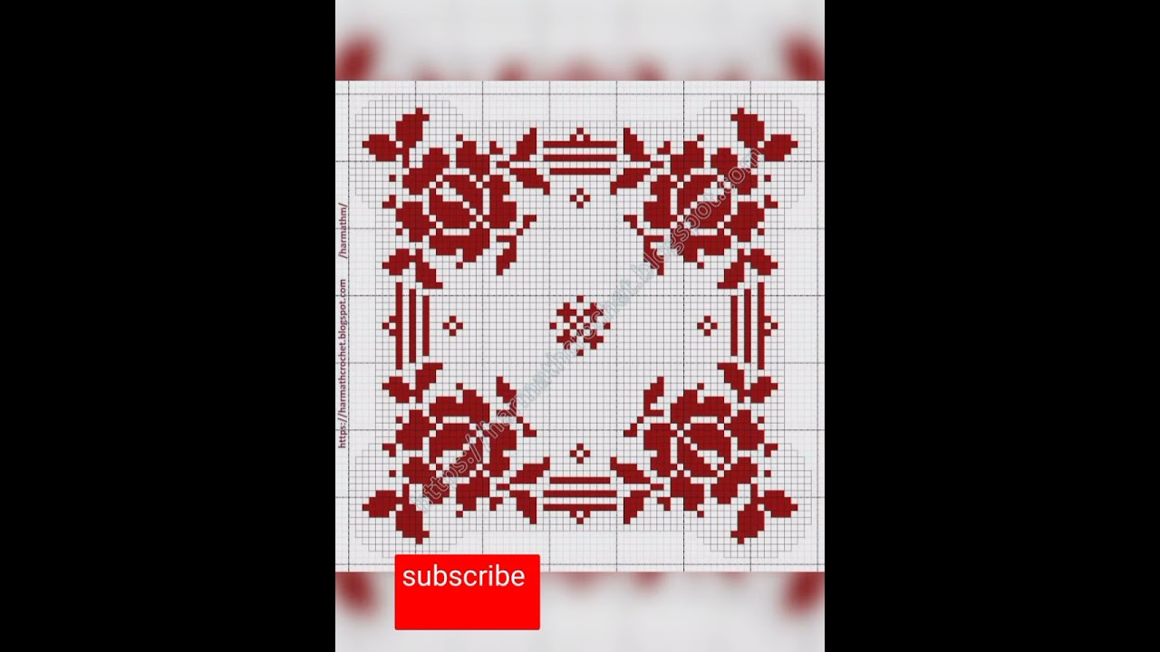 crochet filet flowers doilies pattern, cross stitch flowers pattern, embroidery flowers pattern