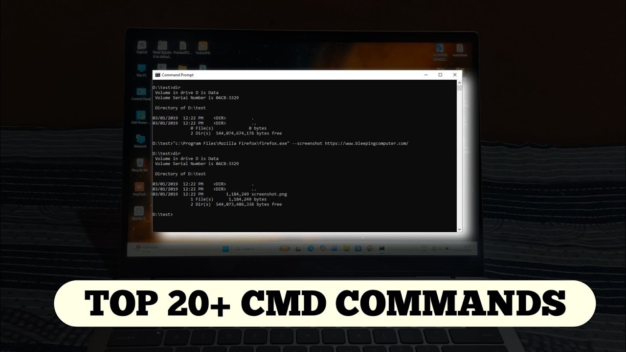 20+ Windows CMD prompt Commands ⚡ | Hacking Windows Commands 