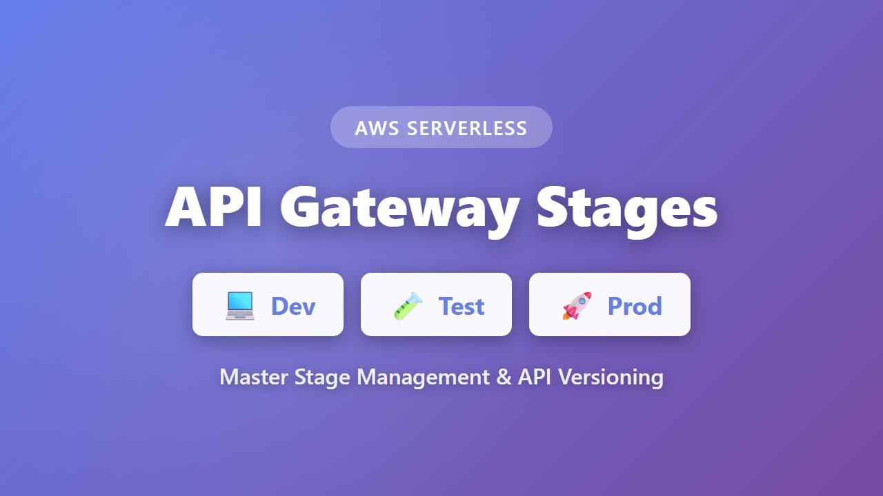 API Gateway Stages: Dev, Test, Prod Environments Explained | AWS Serverless Tutorial