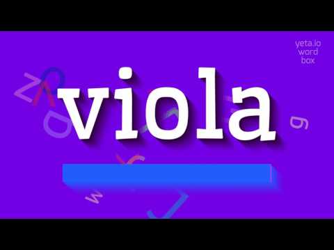 How to say "viola"! (High Quality Voices)