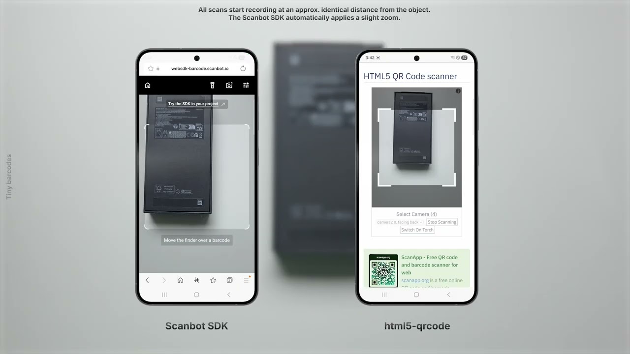 html5-qrcode vs. Scanbot SDK | Web Barcode Scanners