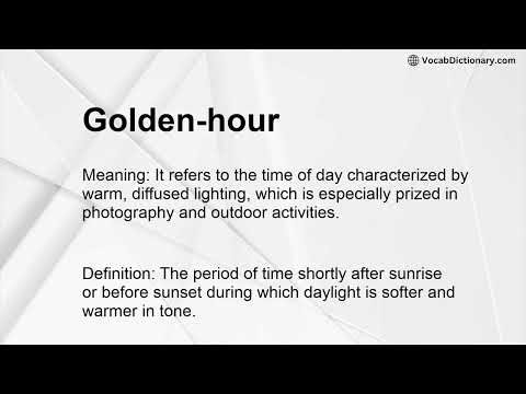 Golden-hour Meaning