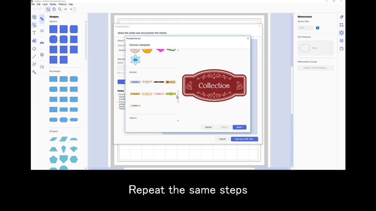 How to Use the Printable Sticker Function
