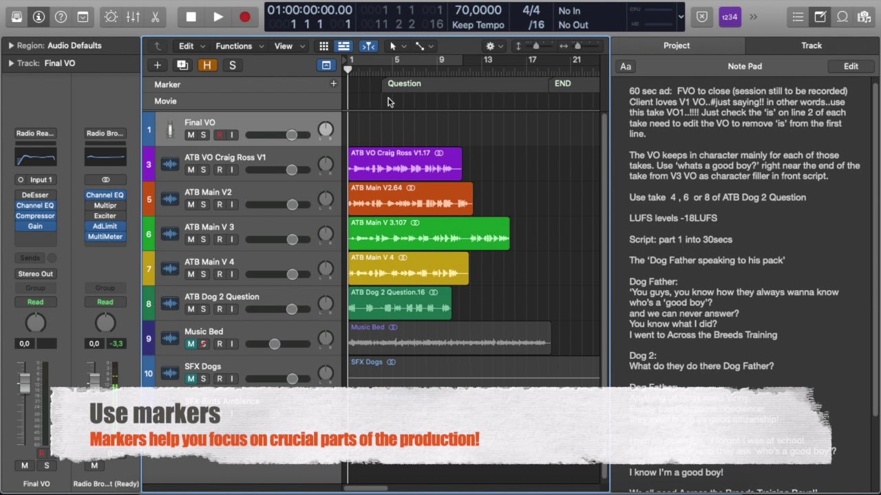 Radio editing set up