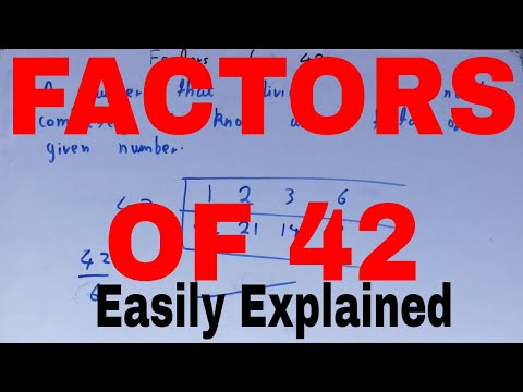 Factors of 42|How to find factors of 42|Write all the factors of 42|Find all factors of 42