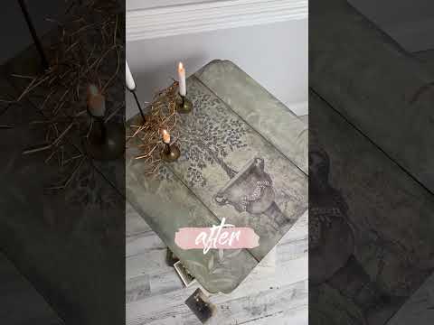Dixie Belle Paint's Latest Addition: Tuscan Olive Tissue Decoupage #shorts