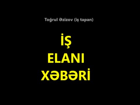 YENİ İŞ ELANI XƏBƏRİ: elan/vakansiya 20.06.2025 #shorts #keşfet #iş #karyera #vakansiya
