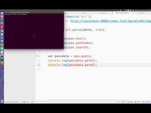 NodeJS Parse URL parameters