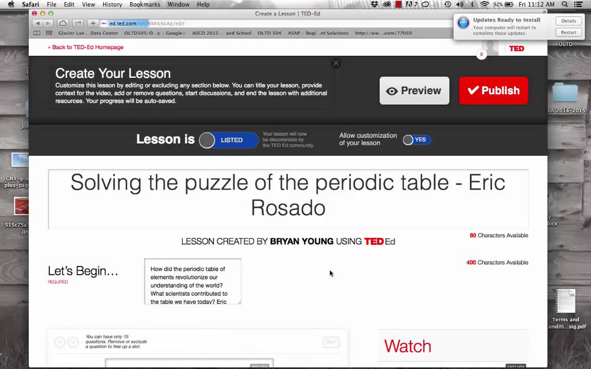 OER Evaluation TED Ed
