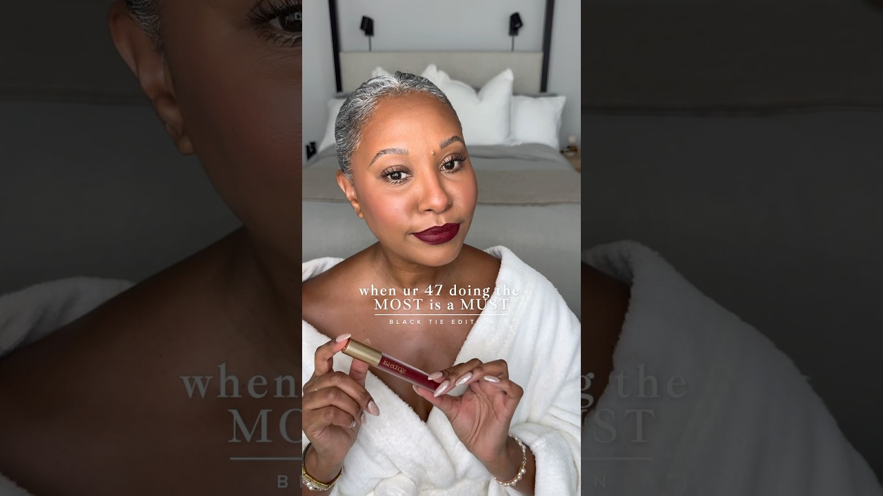At 47 Doing the Most is a MUST: Black Tie Edition #over40skincare #makeupprep  #grwm