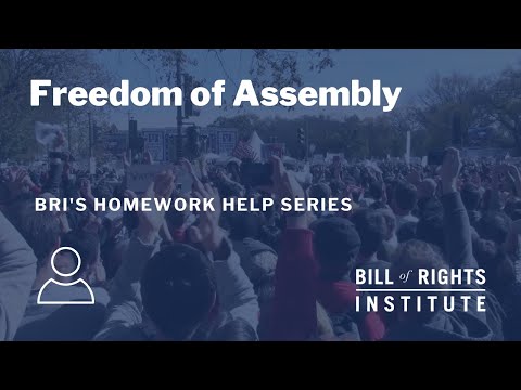 Freedom of Assembly | BRI's Homework Help Series