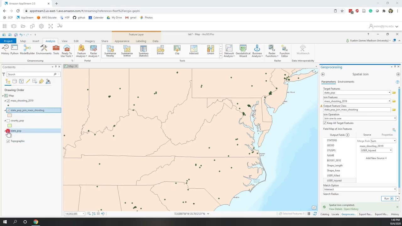 Lab 7 Vector Data Analysis in #ArcGIS Pro