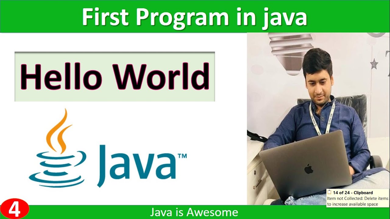 First Java Program | Hello World Java Program | Java Tutorial