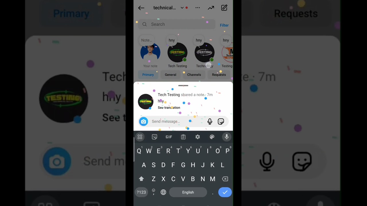 Instagram Notes animation || Instagram notes happy new year animation