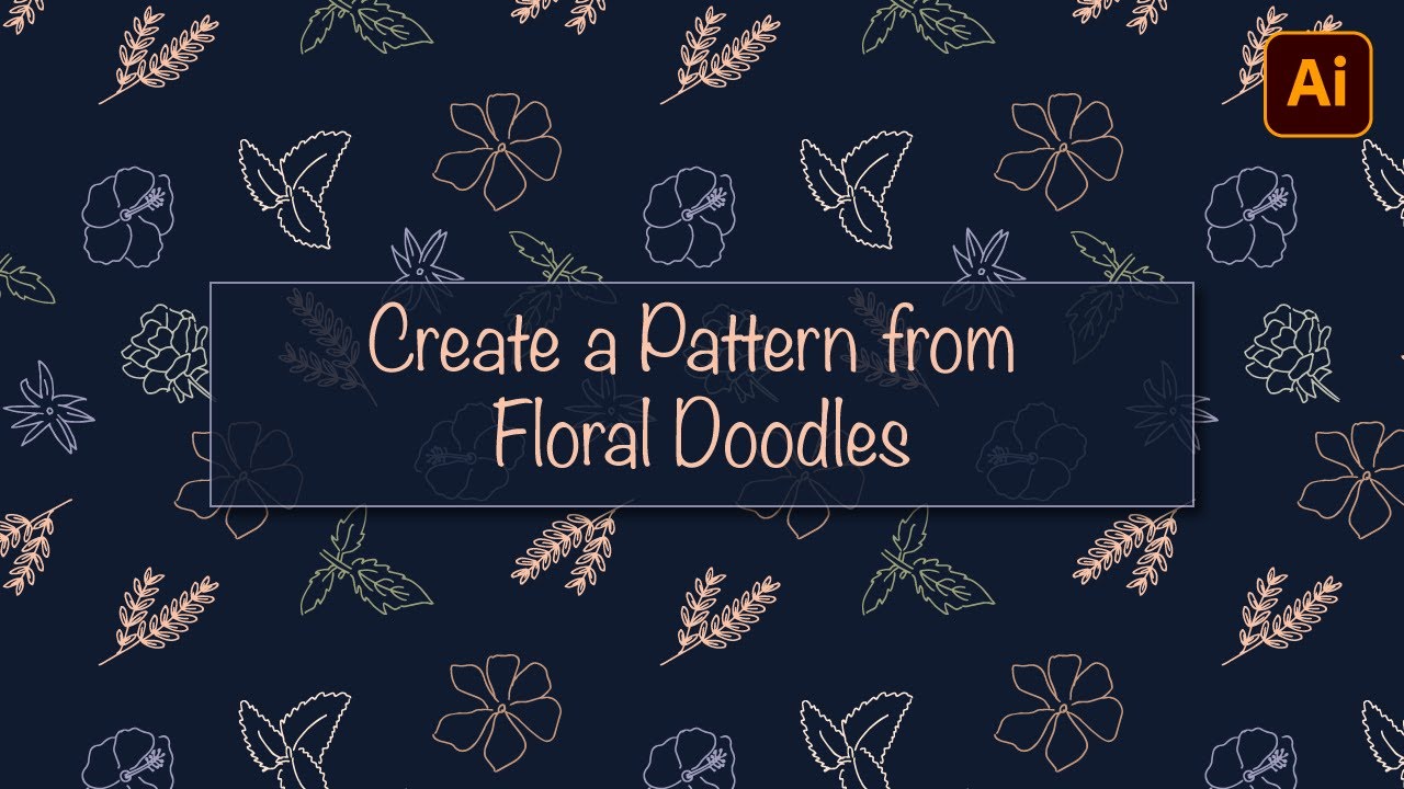 Create a pattern from Floral Doodles using Adobe Illustrator