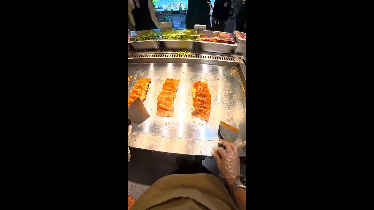 Street Snack Livestream | Kao Leng Mian Prep & Flip | Natural Sound