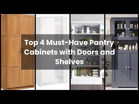 Pantry cabinets with doors and shelves: Top 4 Must-Have Pantry Cabinets with Doors and Shelves 1️⃣
