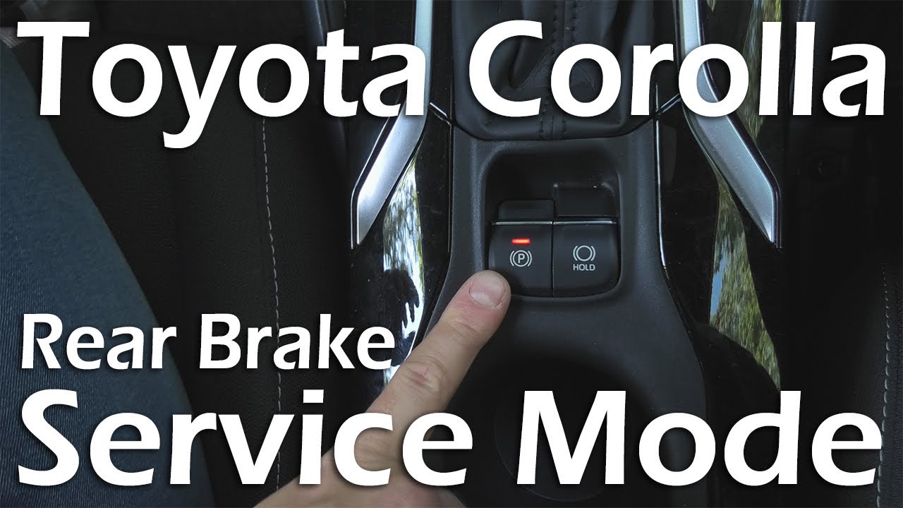Toyota Corolla (2019-2026): Rear Brake Service Mode. EPB Actuator Release. No TechStream!