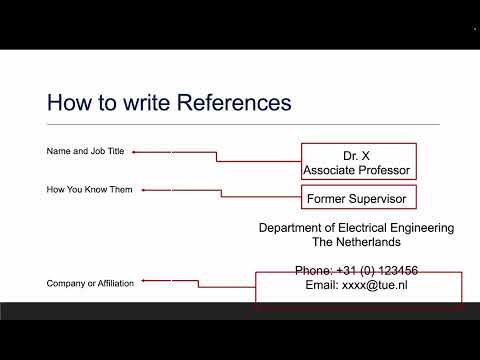 How to Prepare a List of References for Your CV, Job Interview & Scholarship Application