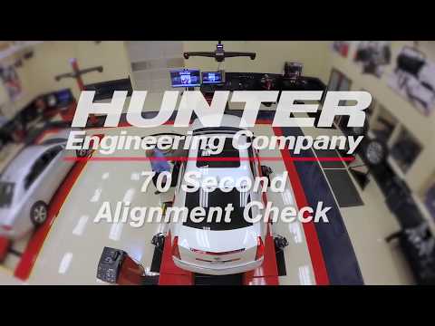 Hunter Hawkeye Elite Wheel Alignment System 70 Second Alignment Drill