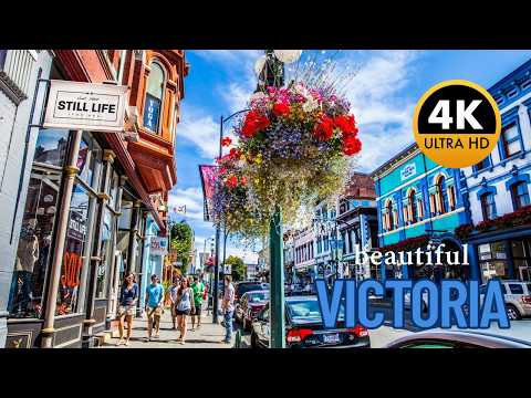 Downtown Victoria, British Columbia - March 2025 Walking Tour in 4K (UHD)