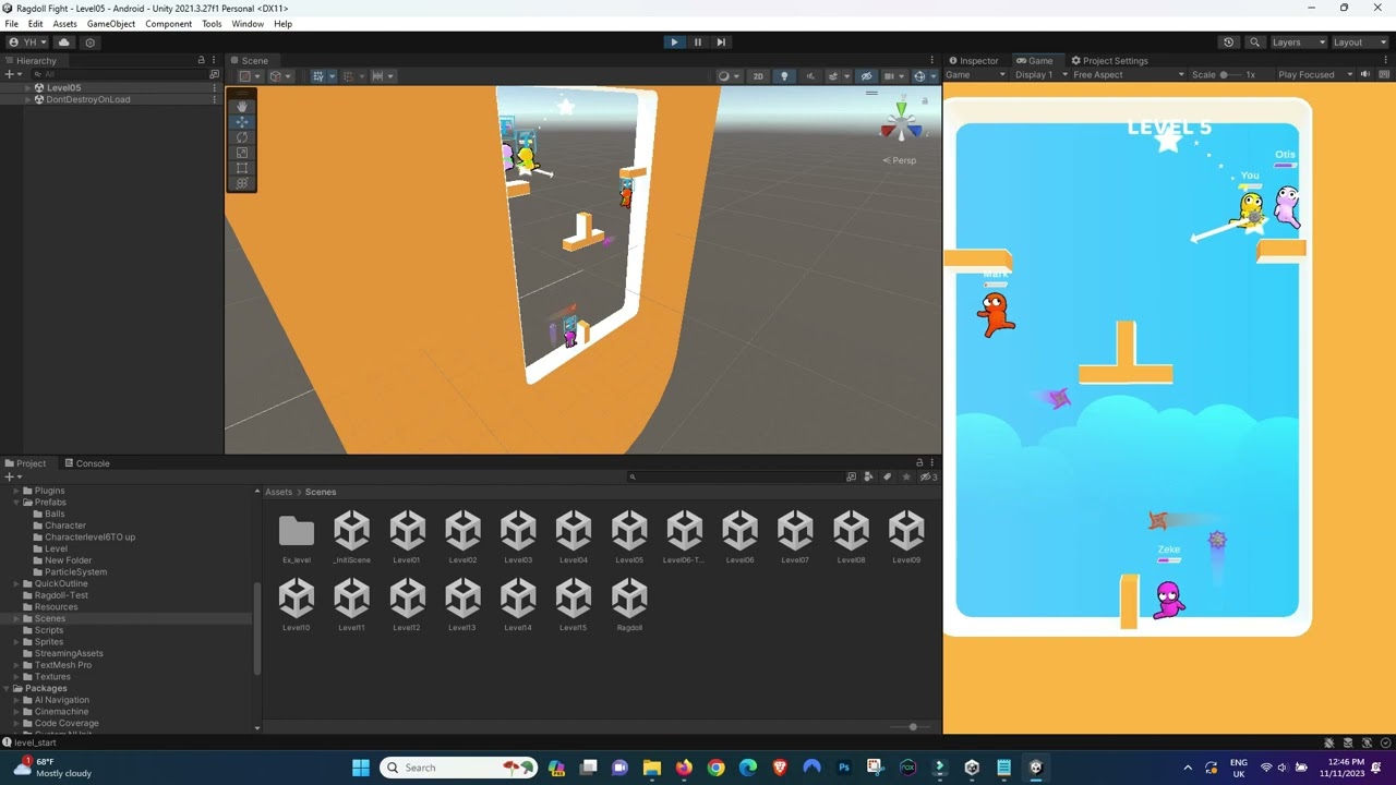 Ragdoll Fight - Unity Source Code