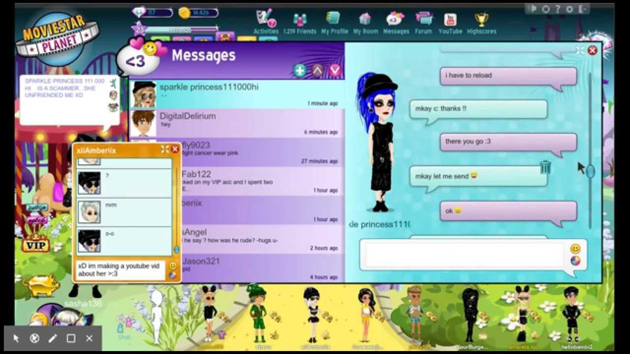 SCAMMER ON MSP (moviestarplanet)