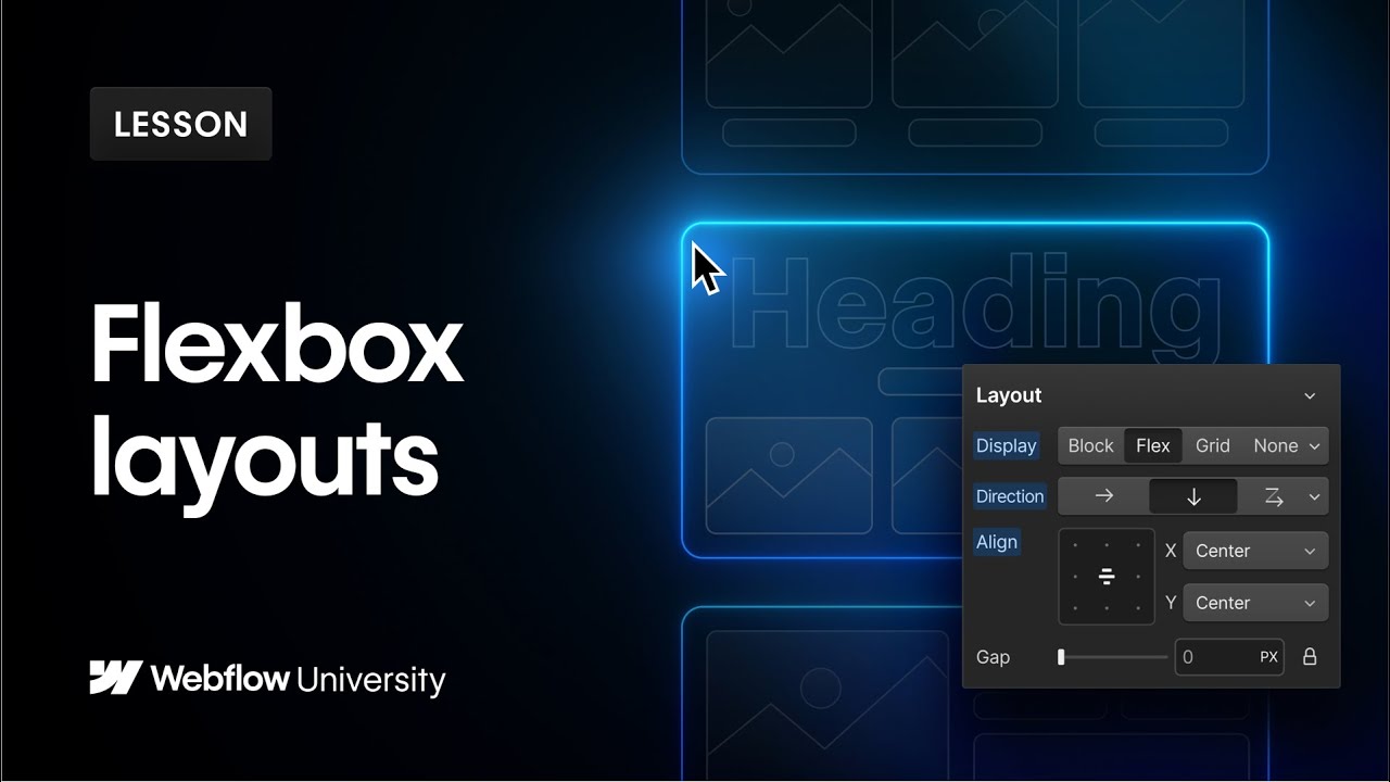Flexbox layouts in Webflow — Web design tutorial