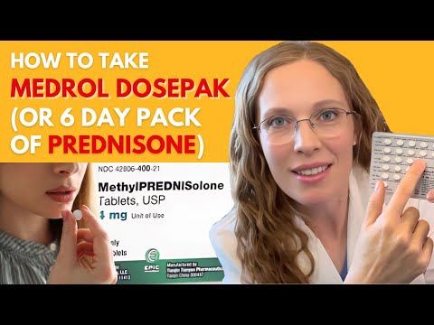 How to Take a Medrol Dosepack (or 6 Day Pack of Prednisone) ????