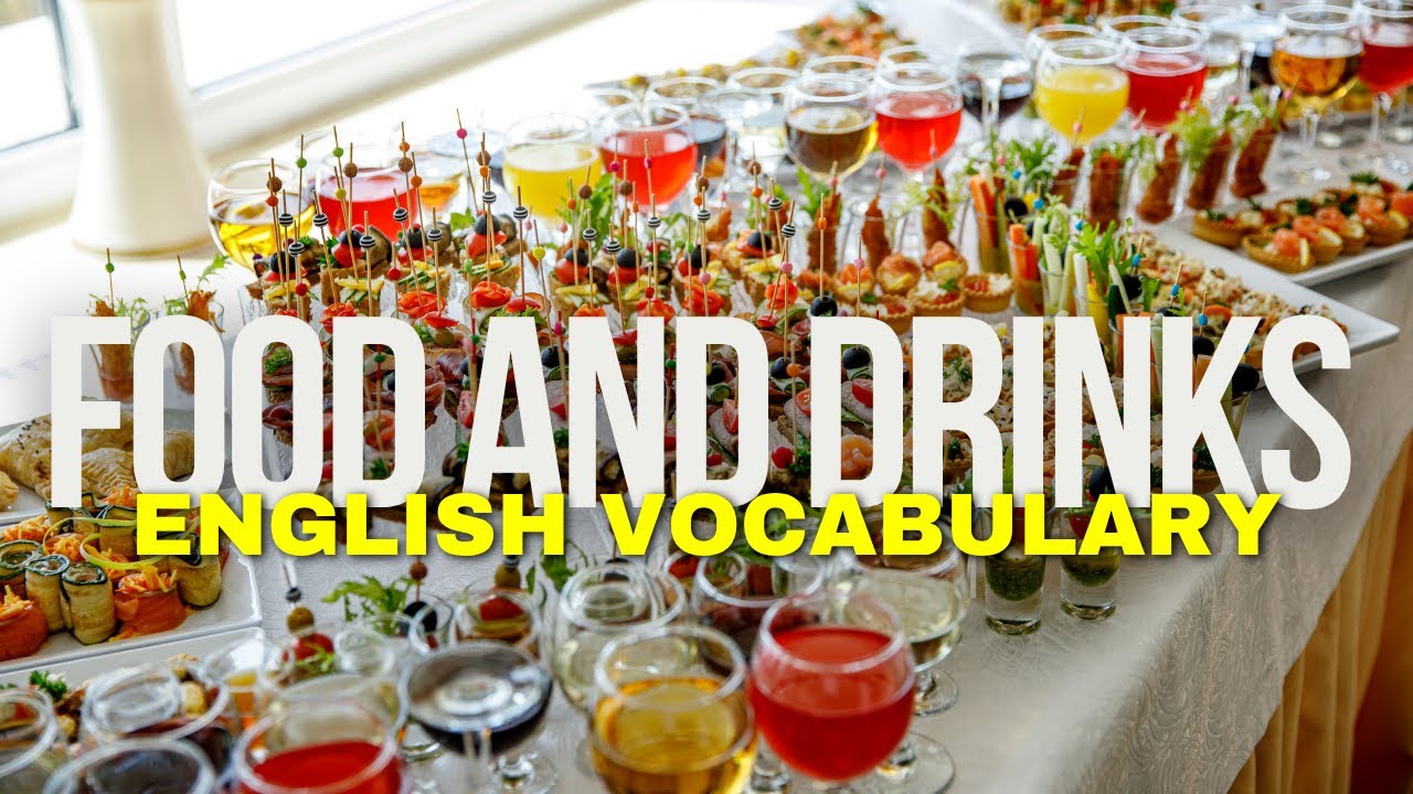 Beginner English Vocabulary | Food and Drinks | ESL Level 1 with Pictures and Audio
